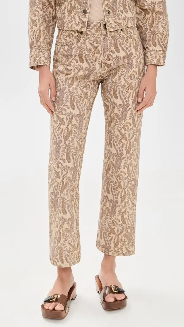 Ba&sh Tooty Printed Jeans - Ecru
