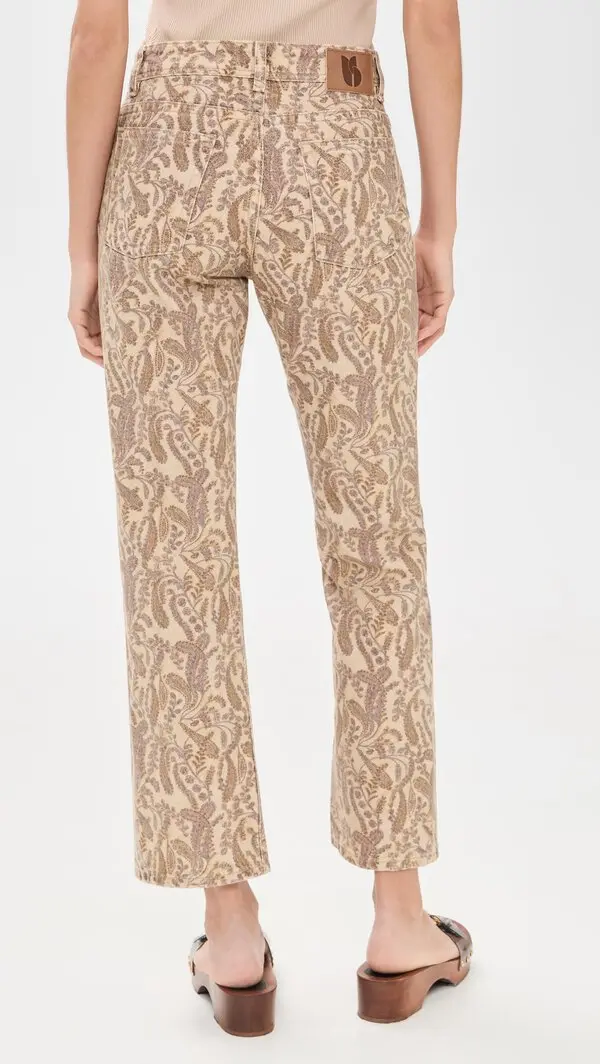 Ba&sh Tooty Printed Jeans - Ecru