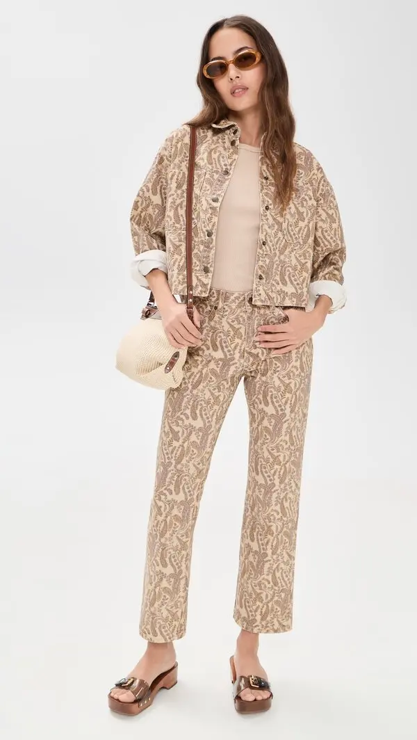 Ba&sh Tooty Printed Jeans - Ecru