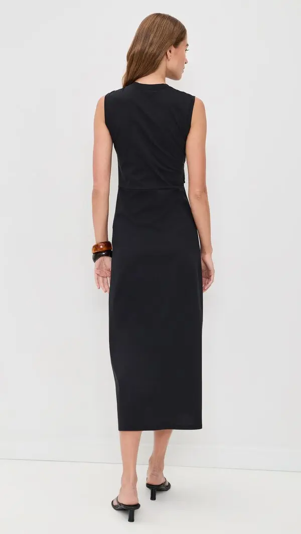 Ulla Johnson Jeune Cotton Midi Dress - Noir