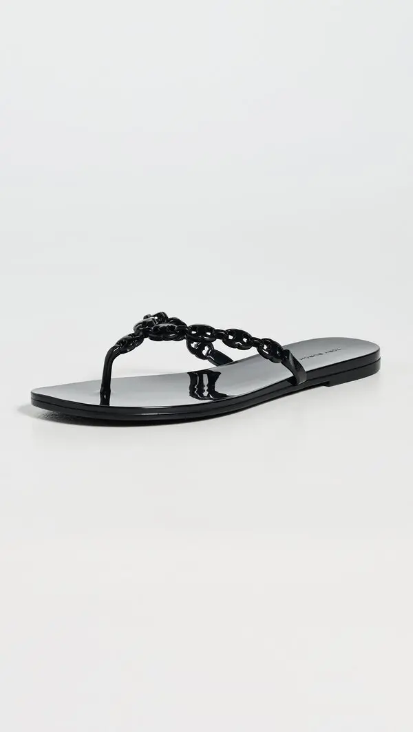 Tory Burch Gemini Link Jelly Sandals - Black