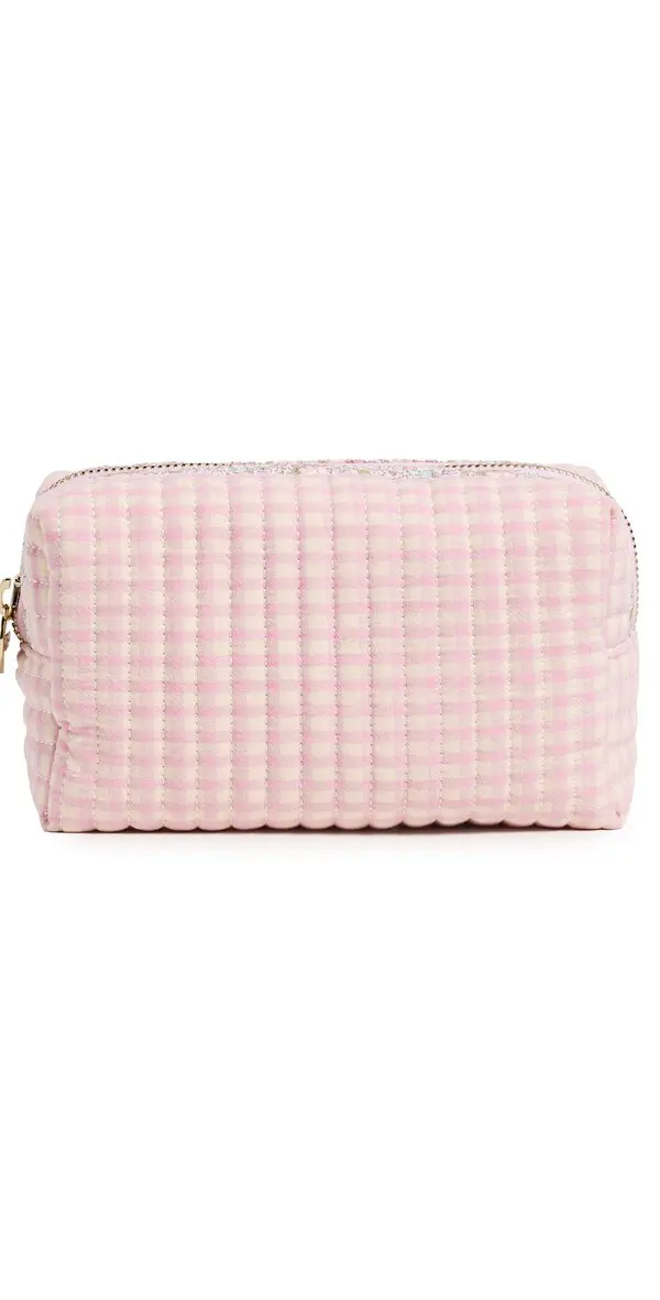 Stoney Clover Lane Small T Seam Pouch - Rose Gingham