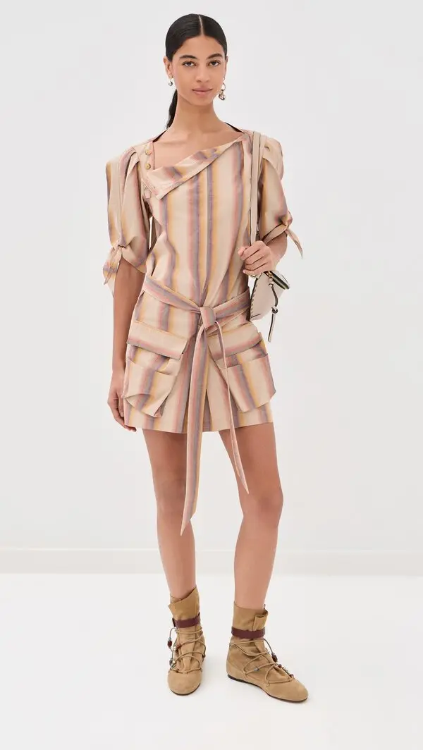 Isabel Marant Étoile Mariza Striped Mini Dress