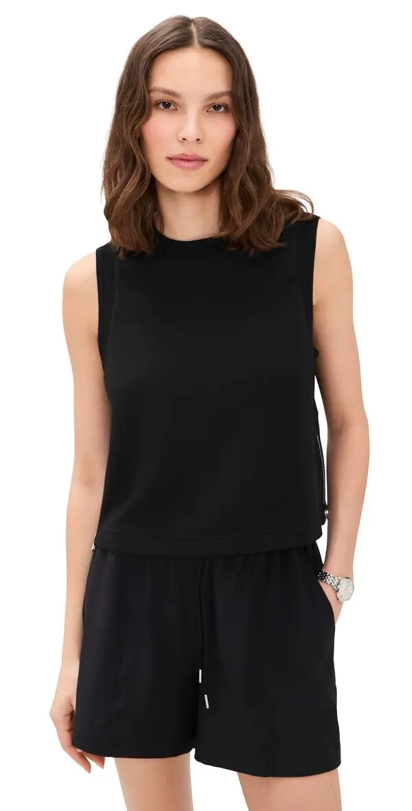 Varley Shea Crop Tank Top - Black