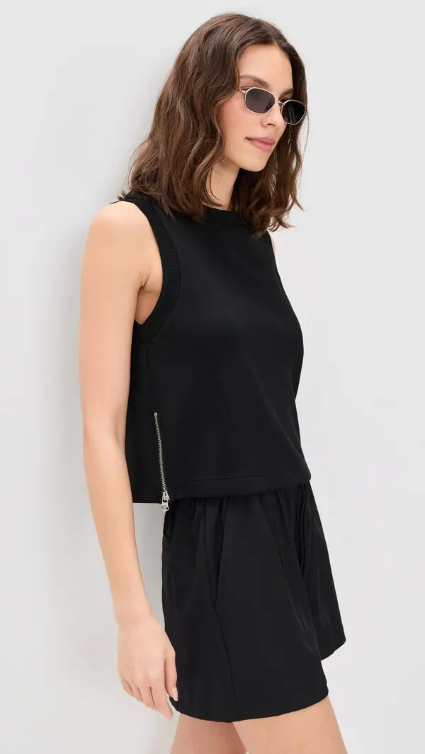 Varley Shea Crop Tank Top - Black