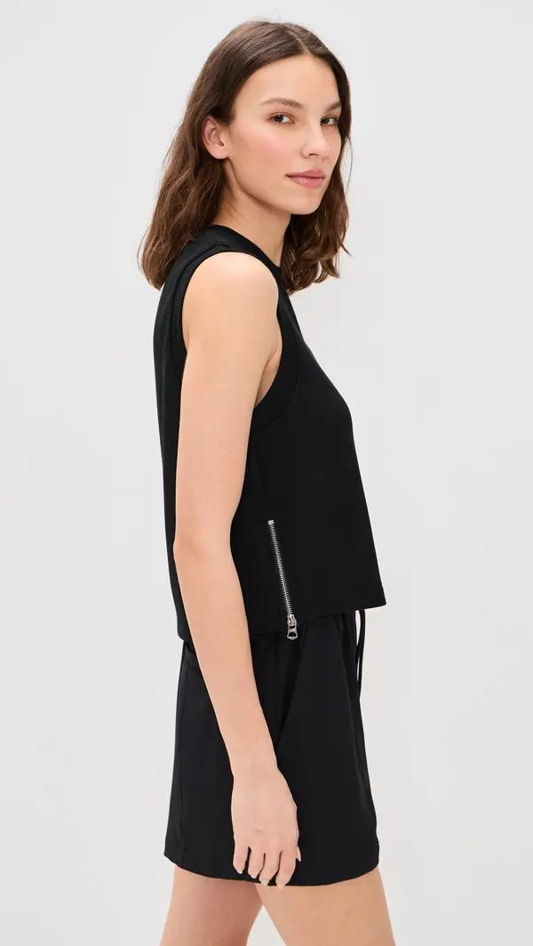 Varley Shea Crop Tank Top - Black