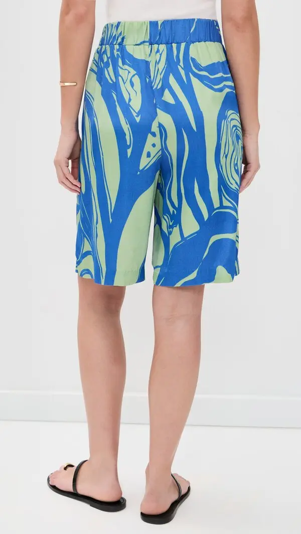 DIARRABLU Jeyna Printed Satin Shorts