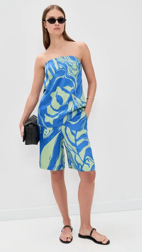 DIARRABLU Jeyna Printed Satin Shorts