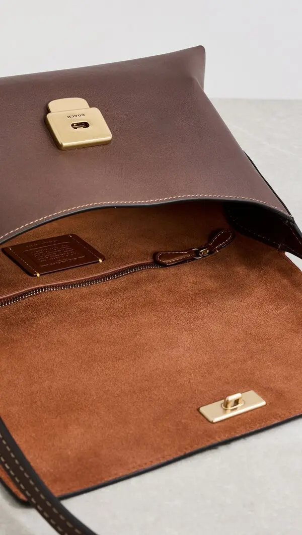 Coach Natural Grain Leather Shoulder Bag - B4/Maple | Editorialist