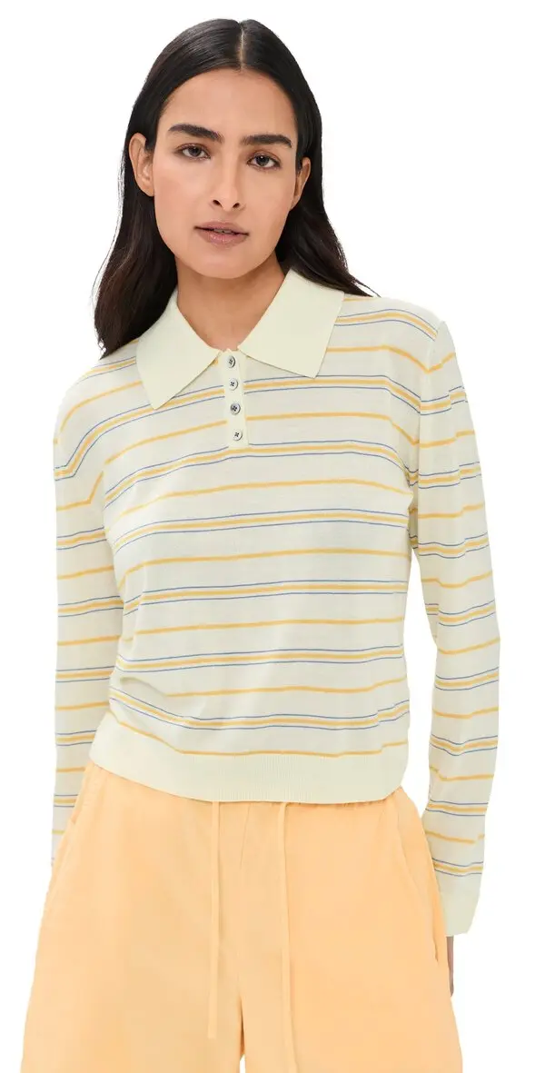 LESET James Stripe Polo - Soleil Stripe