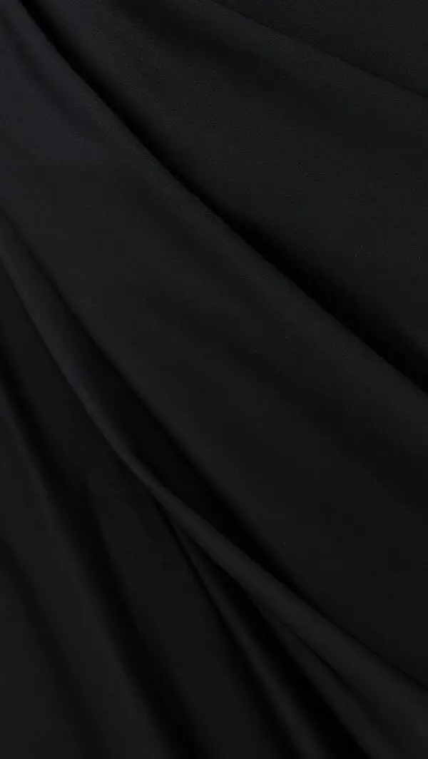 Misha Collection The Isadora Satin Maxi Dress - Black