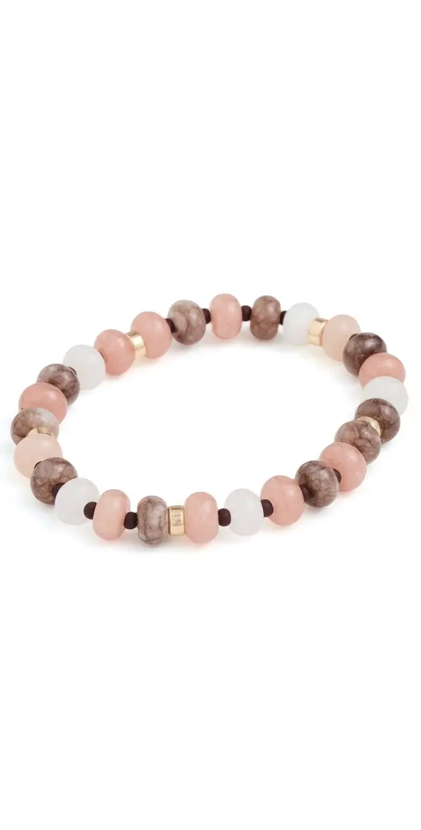 Éliou Dele Beaded Bracelet - Pink/brown