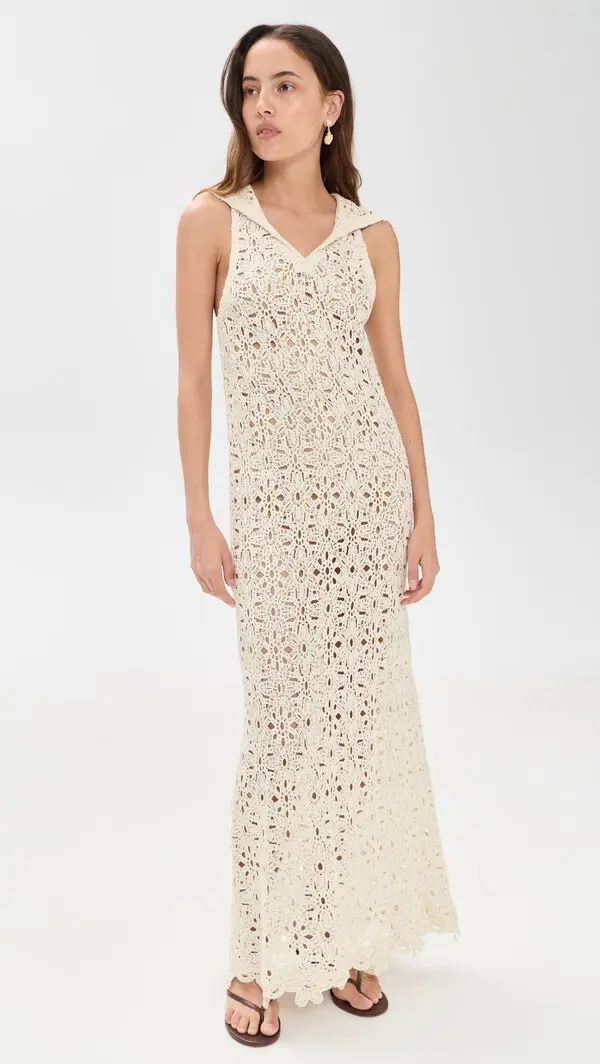 JBQ Lainey Crochet Maxi Dress