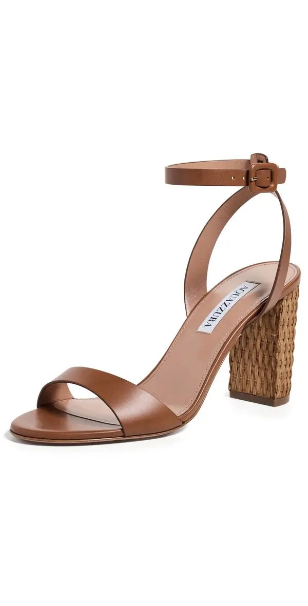 AQUAZZURA Sunseeker Sandals 85mm - Tobacco