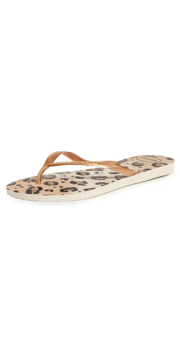 Havaianas Slim Animals Sandals - Beige/beige