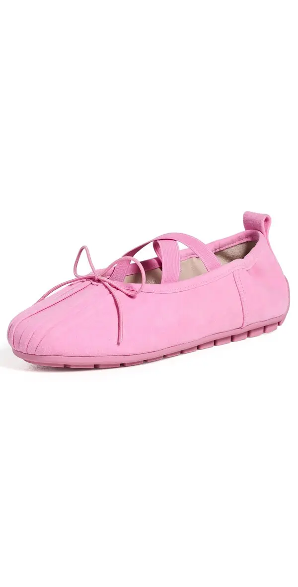 Simone Rocha Ballerina Grip Flats - Pink