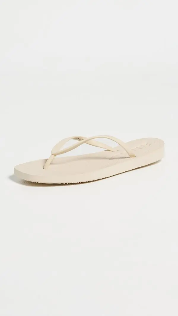 VELOUR Tapered Flip Flops - Eggnog