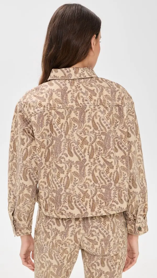 Ba&sh Tullia Paisley Print Jacket - Ecru