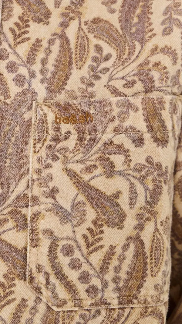Ba&sh Tullia Paisley Print Jacket - Ecru