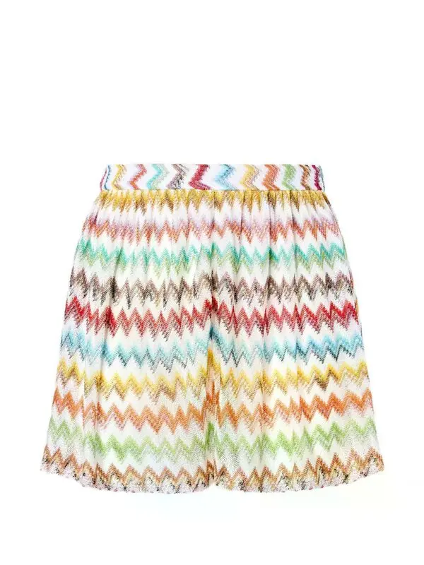 Missoni Zigzag Elasticated Shorts - White