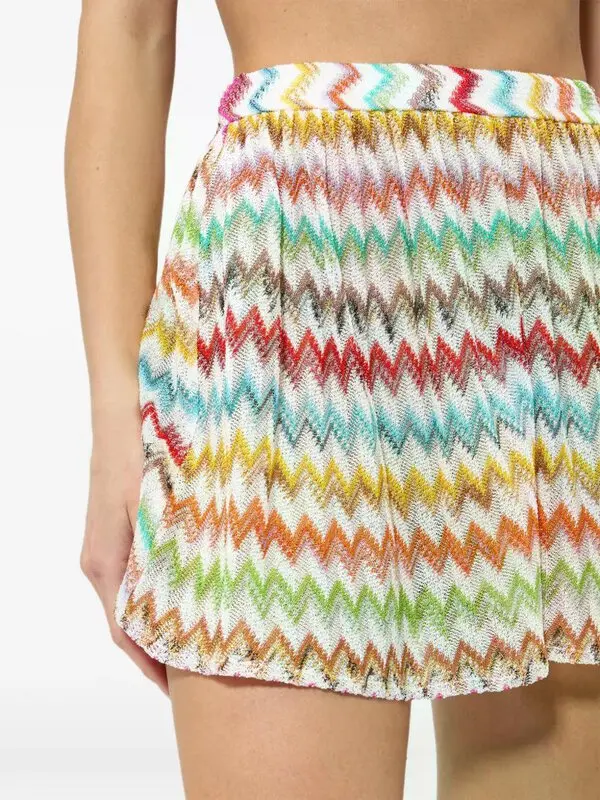 Missoni Zigzag Elasticated Shorts - White