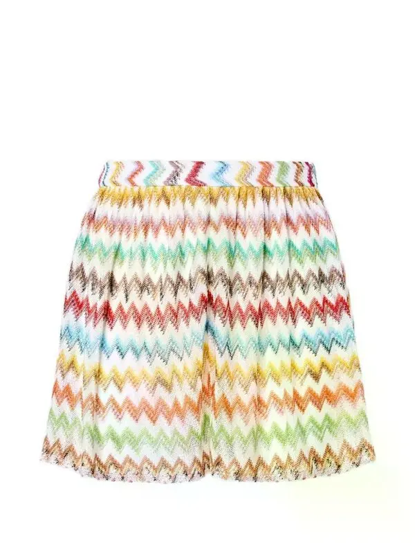Missoni Zigzag Elasticated Shorts - White