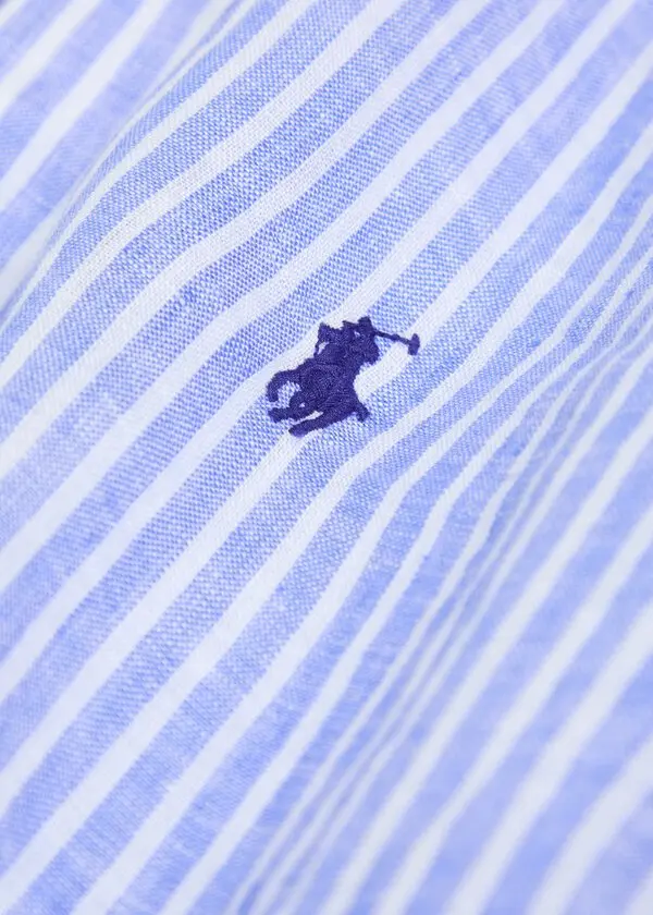 Polo Ralph Lauren Logo-embroidered Striped Linen Shirt