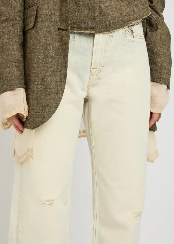 Our Legacy High-rise Boot-cut Jeans - Grey