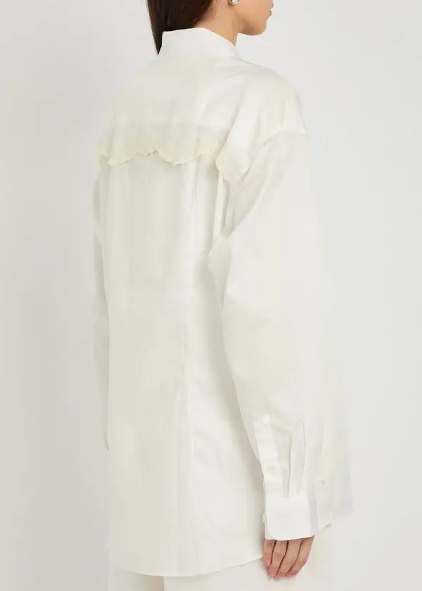 Our Legacy Embroidered Cotton Poplin Shirt