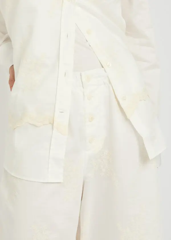 Our Legacy Embroidered Cotton Poplin Shirt
