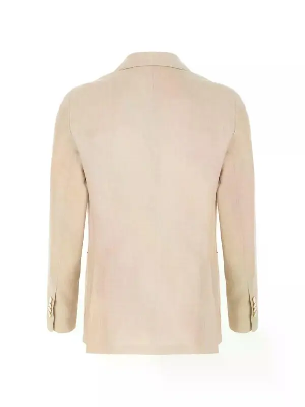 LARDINI Notched Lapels Button Blazer - Neutrals
