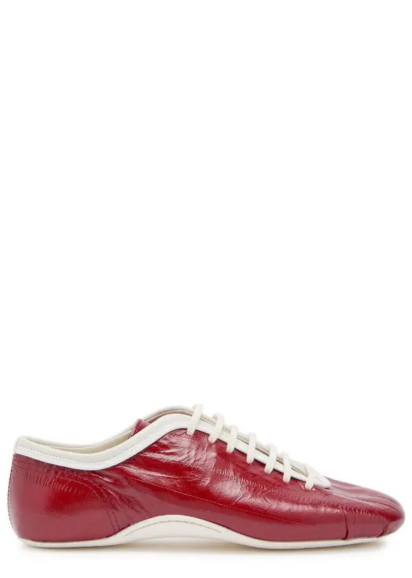 Dries Van Noten Crinkled Leather Sneakers