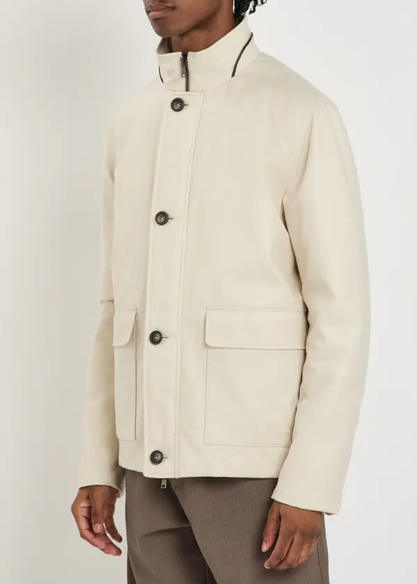 Herno Reversible Cashmere And Silk-blend Jacket