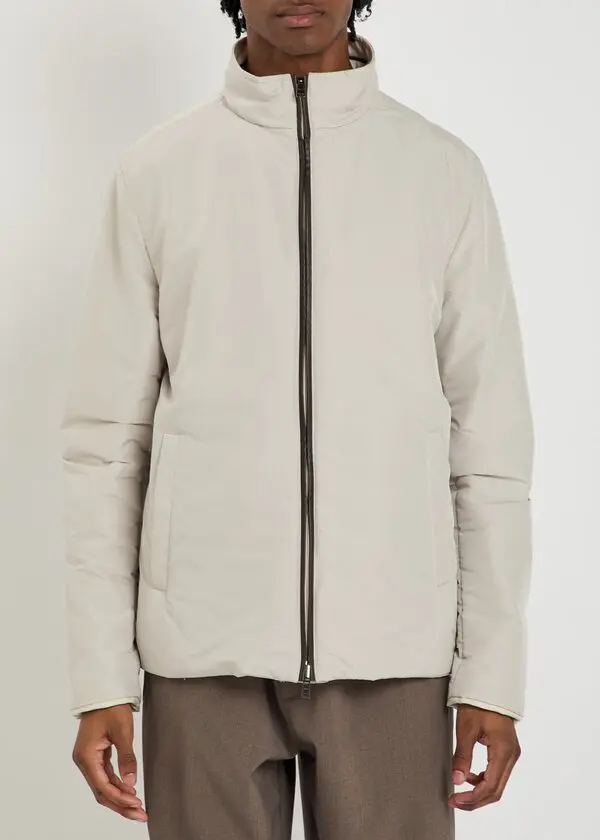 Herno Reversible Cashmere And Silk-blend Jacket