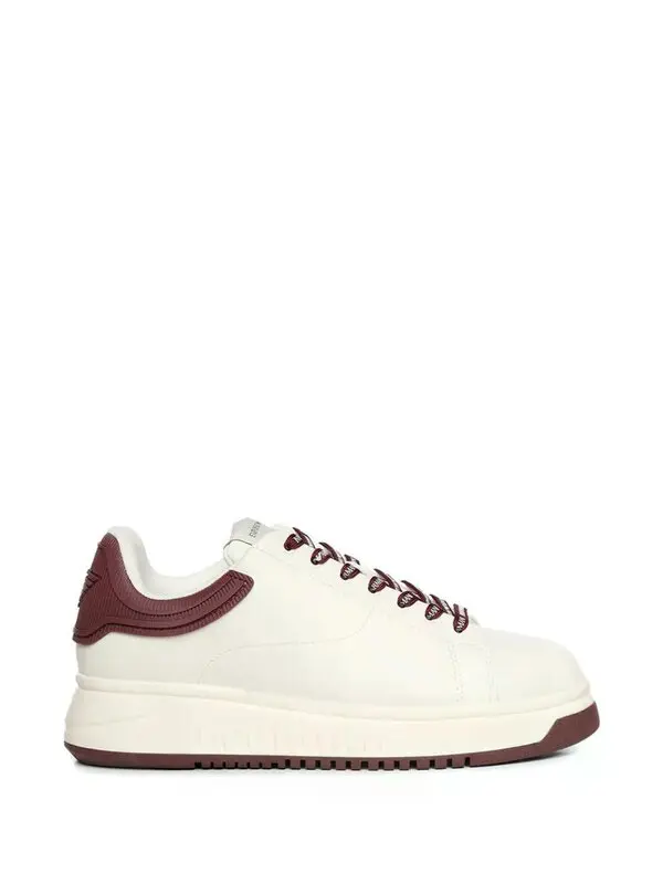 Emporio Armani Logo Lace-up Sneakers - White