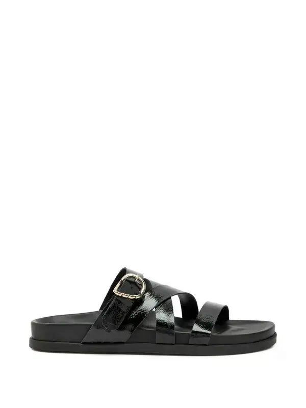 ANCIENT GREEK SANDALS Filipa Buckle Strap Sandals - Black