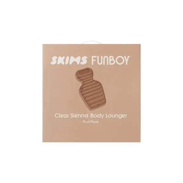 SKIMS Body Lounger Pool Float | Medium Neutral | Funboy X - Sienna
