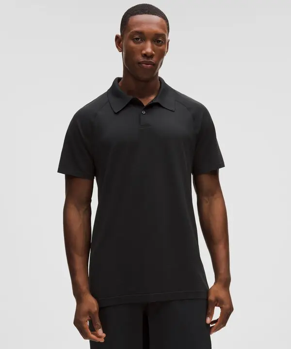 Lululemon Metal Vent Tech Polo Shirt - Black/black