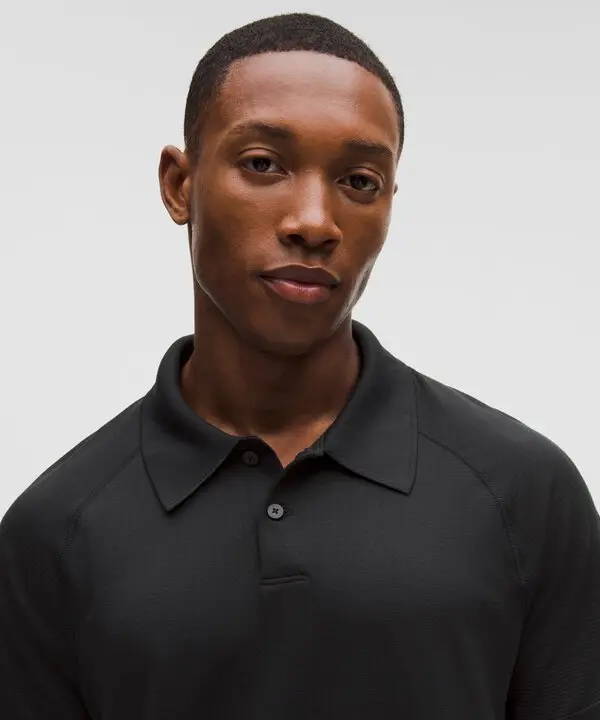 Lululemon Metal Vent Tech Polo Shirt - Black/black