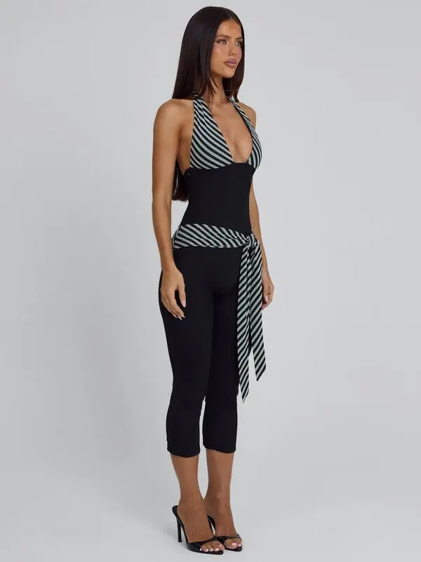 OUTCAST Malani Capri Jumpsuit - Black