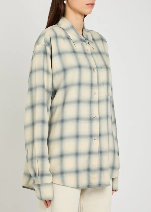 Our Legacy Checked Woven Shirt - Blue