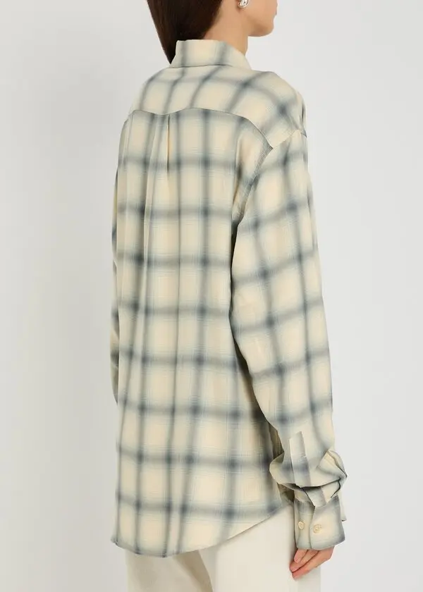 Our Legacy Checked Woven Shirt - Blue