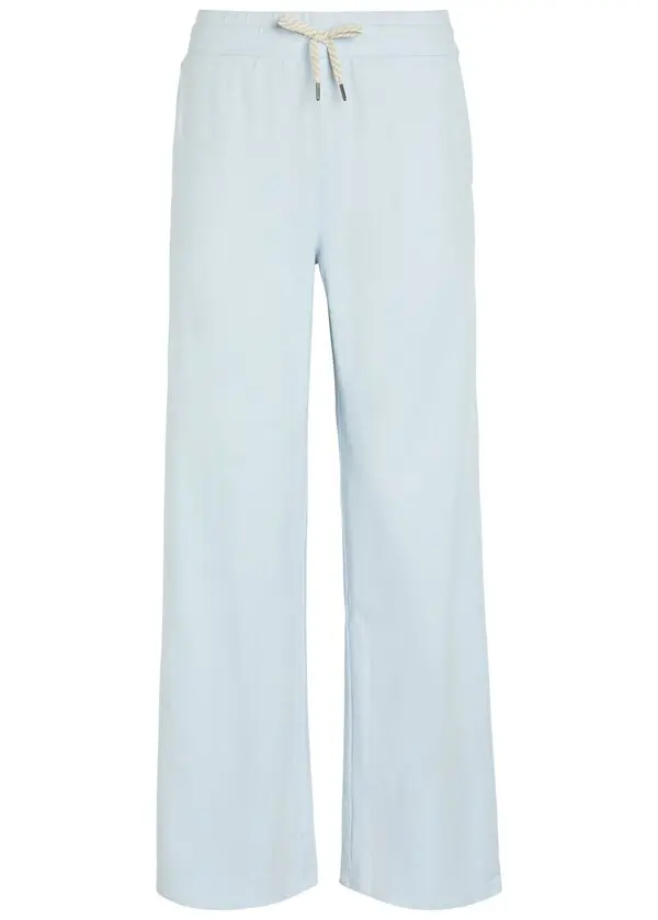 Vuori Halo Essential Wide-leg Jersey Sweatpants - Light Blue