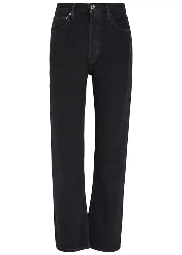 AGOLDE 90s Pinch Waist Straight-leg Jeans - Black