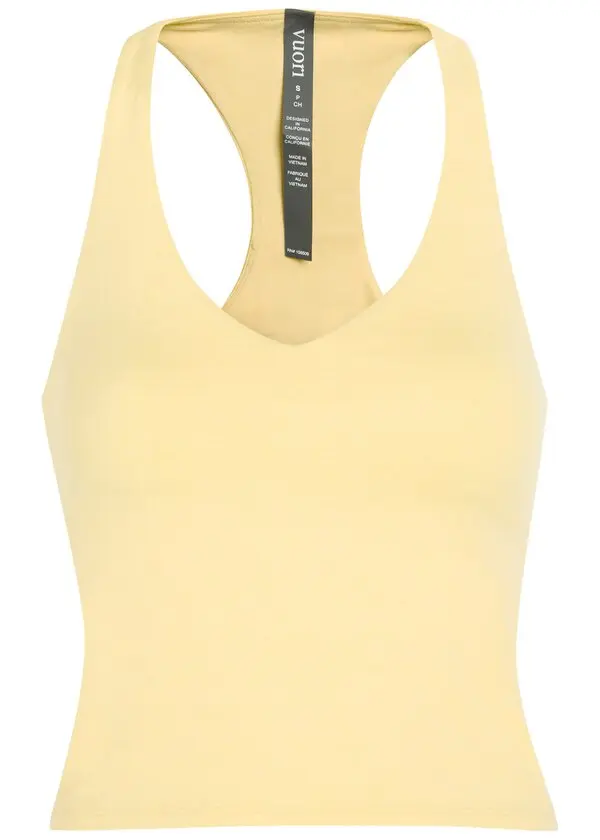 Vuori Jersey Workout Tank Top - Yellow