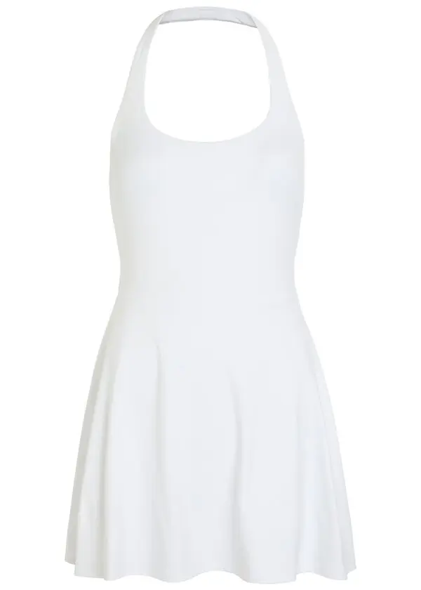 Vuori Tiebreak Halter Mini Dress - White