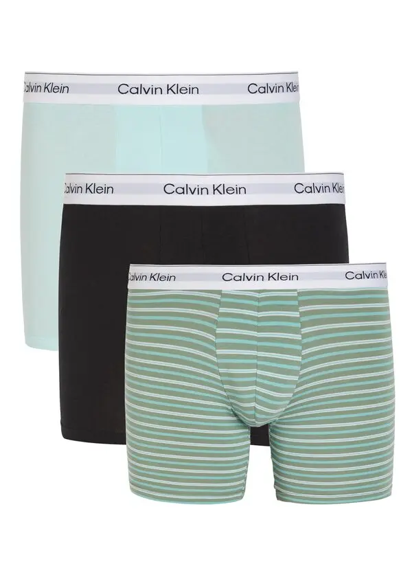 Calvin Klein Icon Stretch-cotton Boxer Briefs - Black Grey