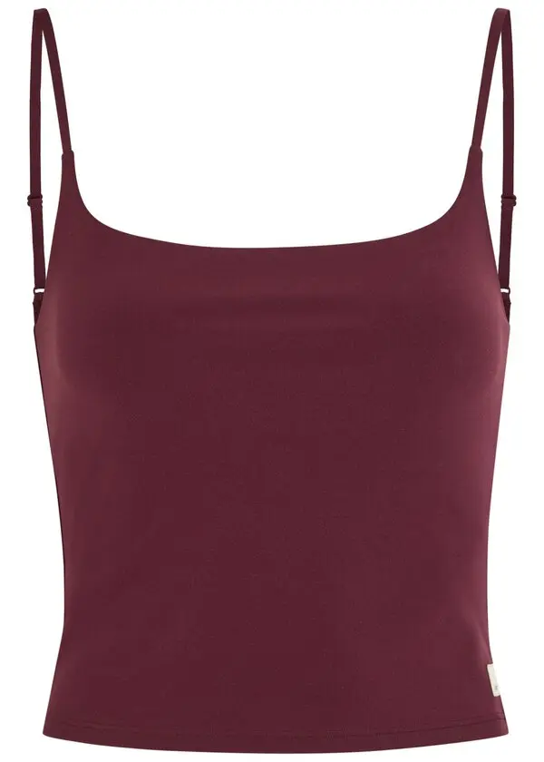 Vuori Stretch-jersey Workout Tank Top - Burgundy