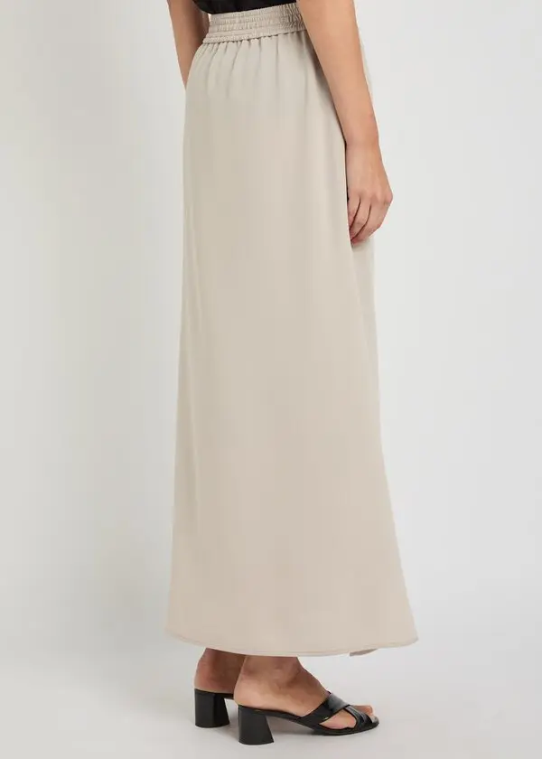 Herno Crepe Midi Skirt - Cream