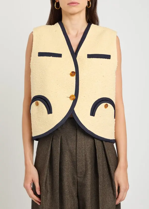 BLAZÉ MILANO Orinda Gliss Bouclé Gilet